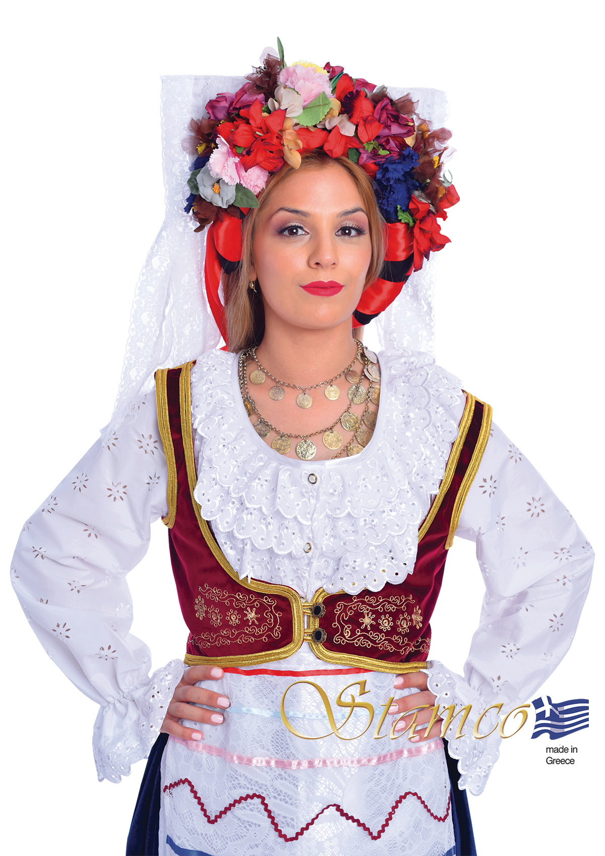 Greek Traditiona Costume Corfu Kerkyra Woman : greek-traditional ...
