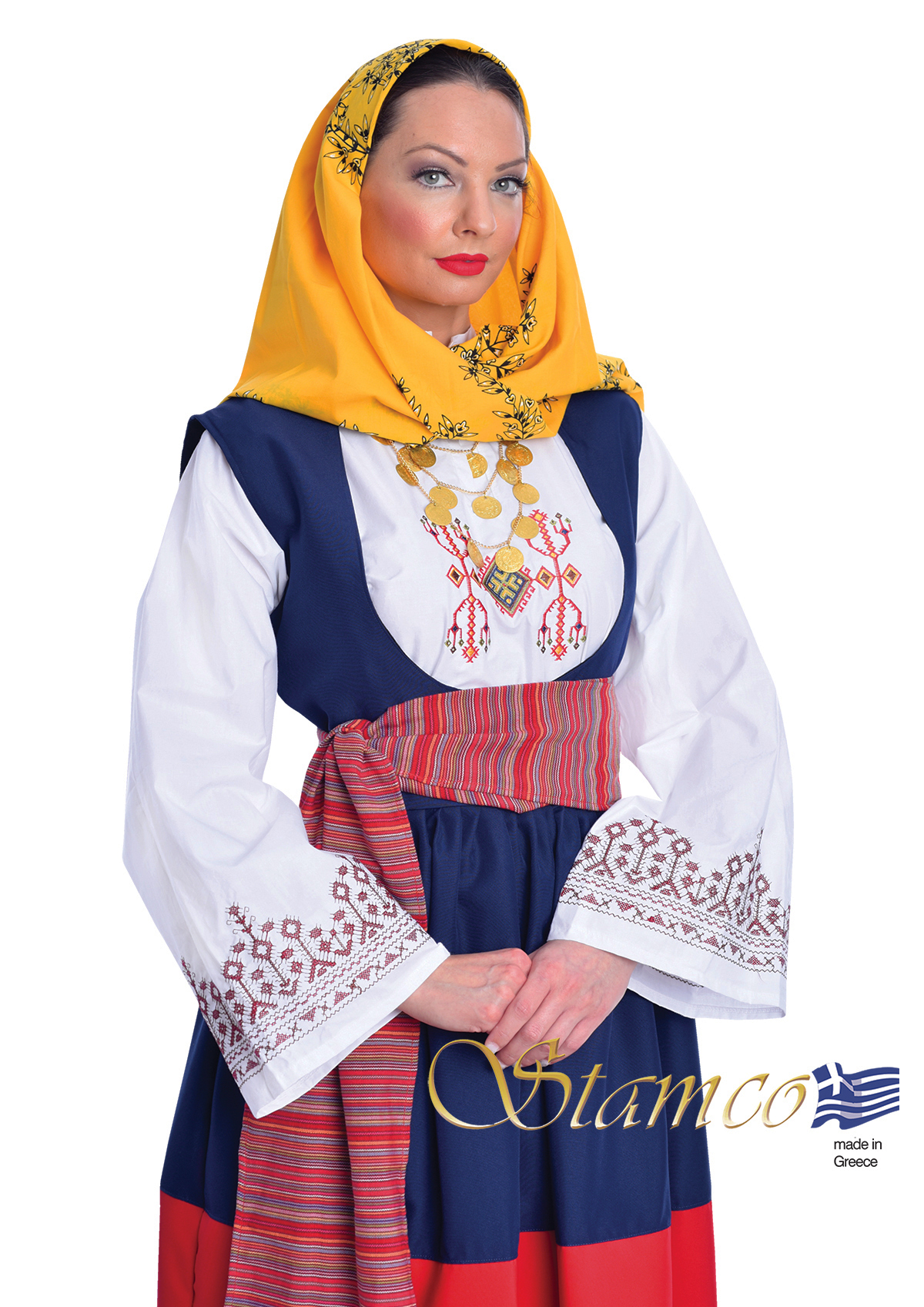 Mani Woman Traditional Greek Costume : greek-traditional-costumes.com