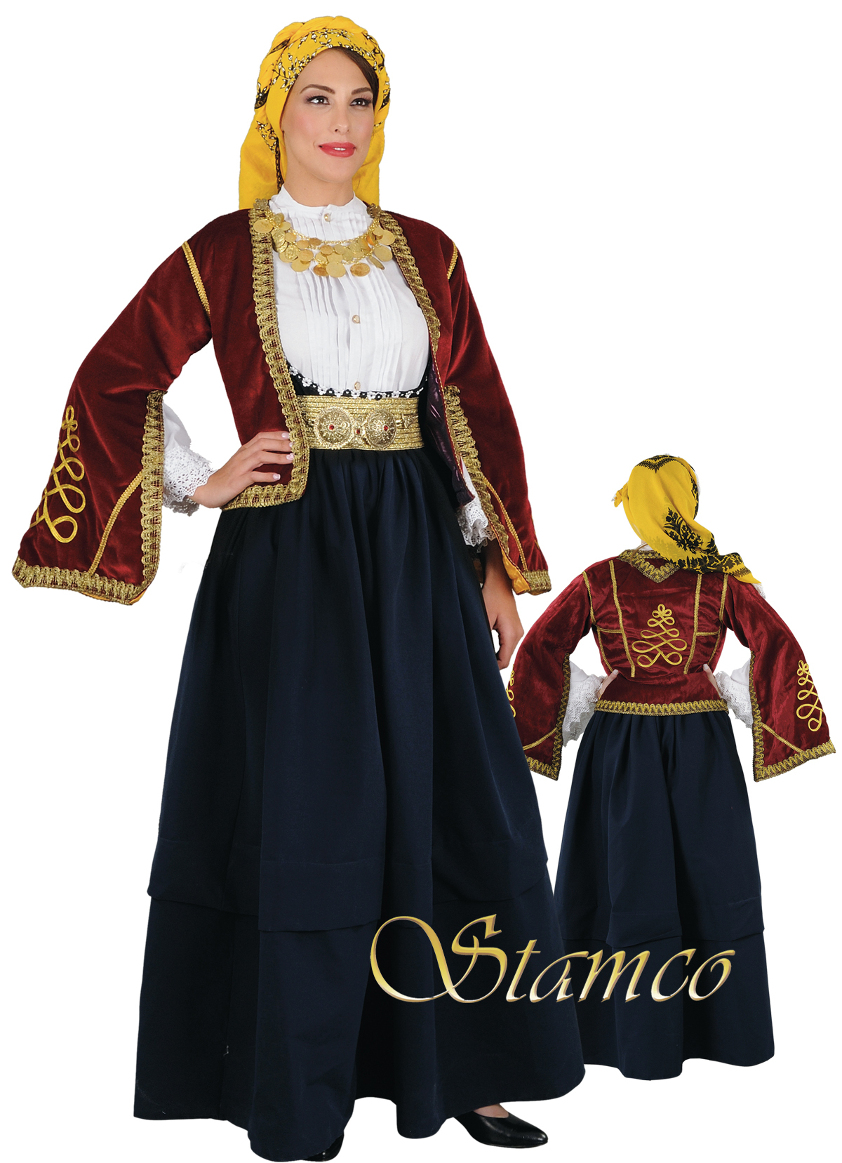 Asia Minor Woman Traditional Greek Costume : greek-traditional-costumes.com