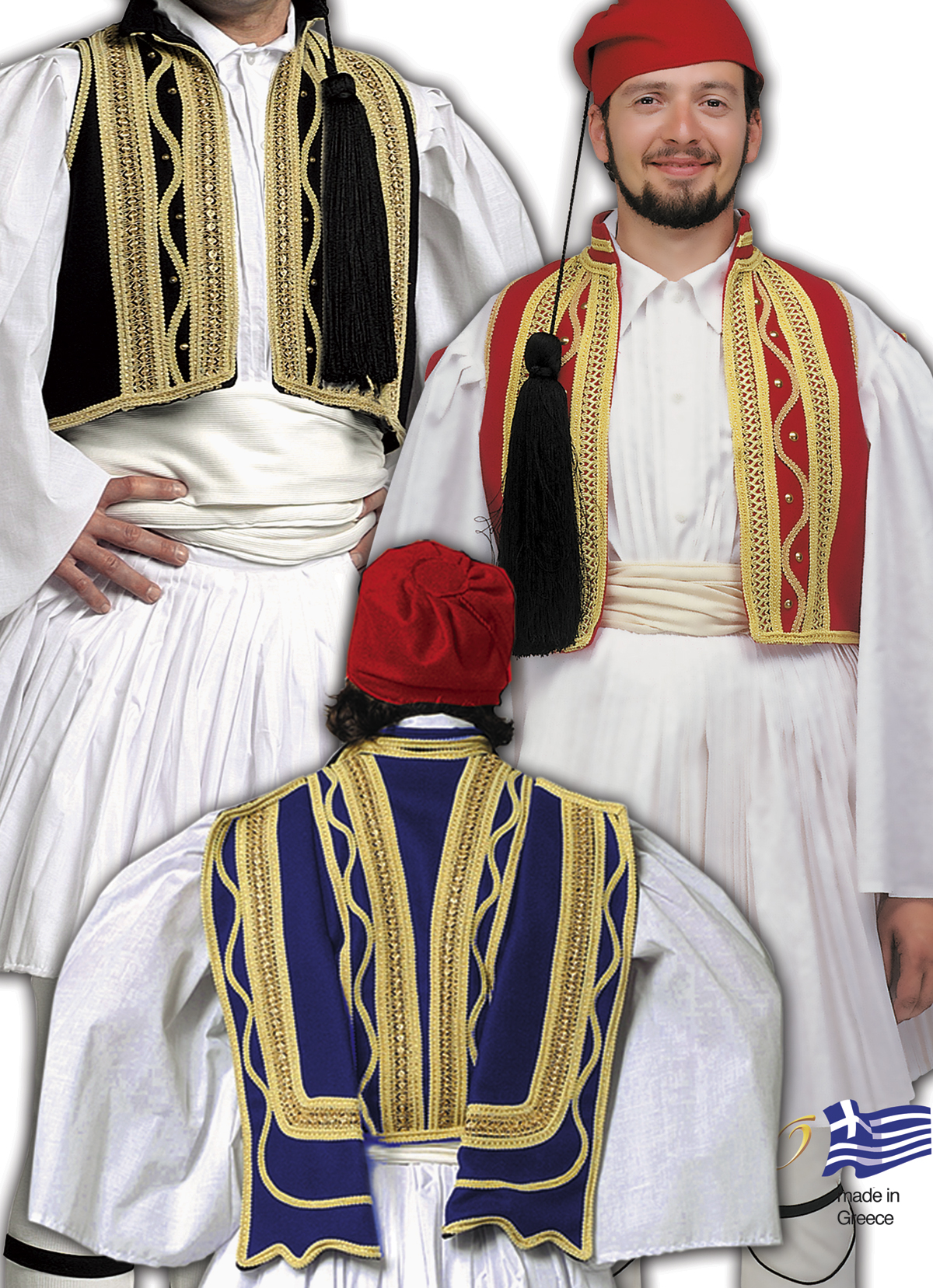 Evzonas Vest Decor Traditional Greek Costume : greek-traditional ...