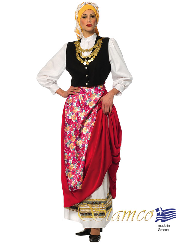 Cephalonian Woman Traditional Greek Costume : greek-traditional ...